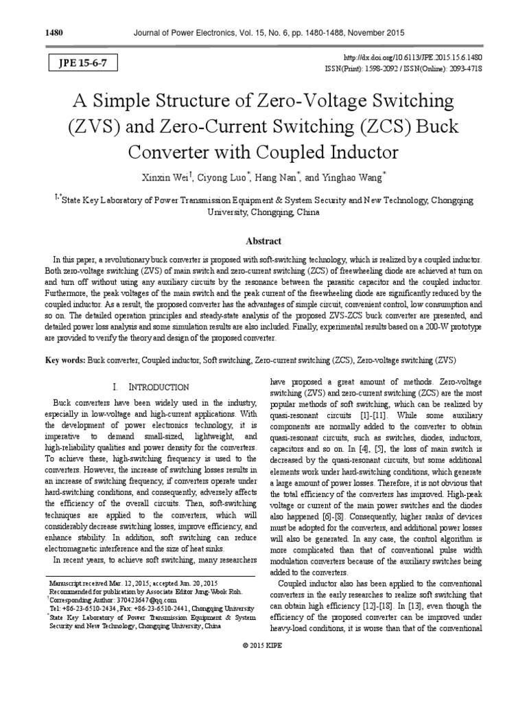 A Simple Structure of Zero-Voltage Switching Zero Current Switching ...