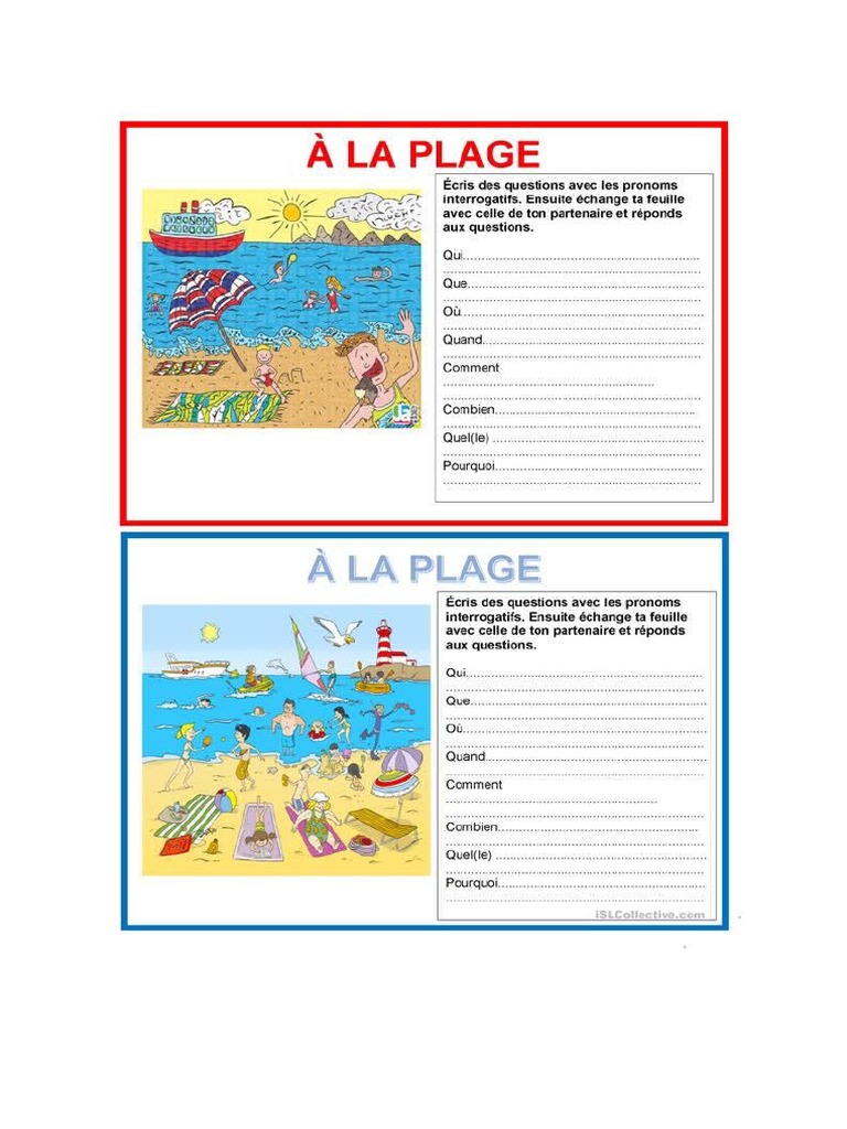 A La Plage | PDF