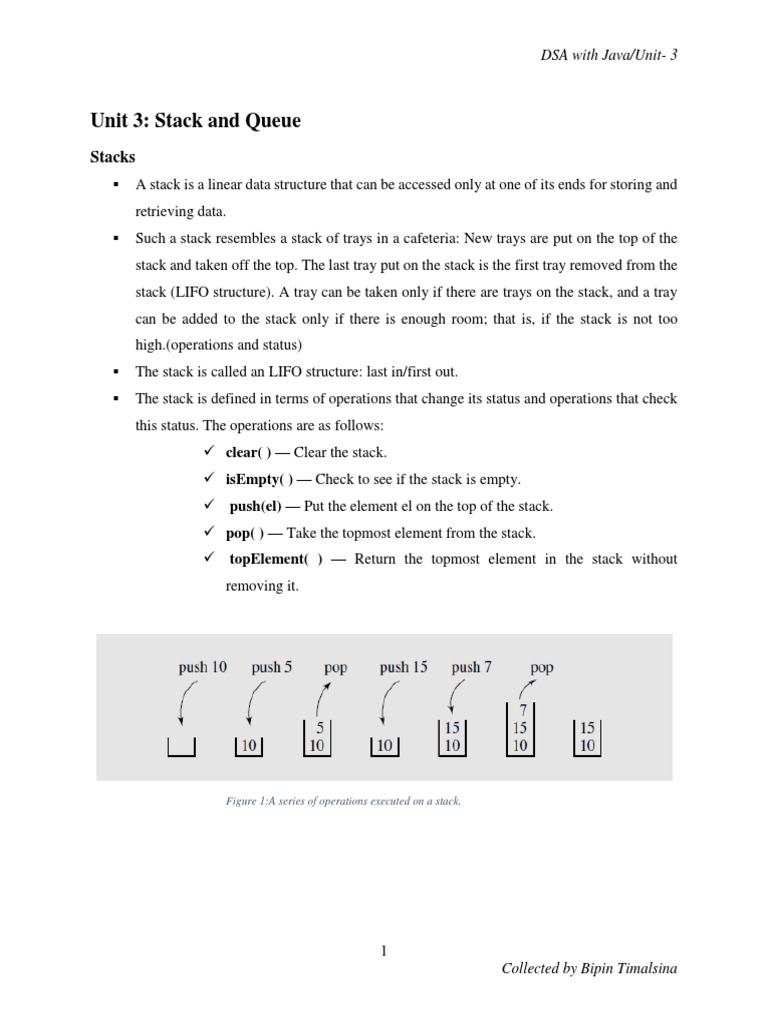 DSA With Java - Unit 3 | PDF | Queue (Abstract Data Type) | Array Data Structure