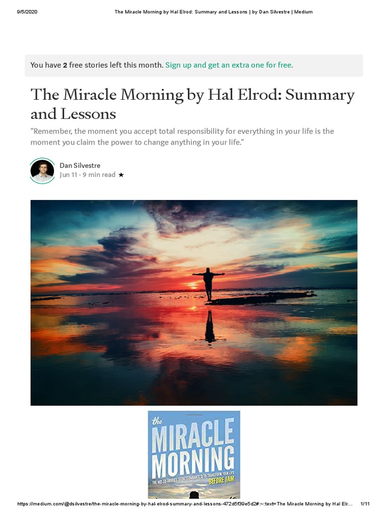 The Miracle Morning by Hal Elrod | PDF
