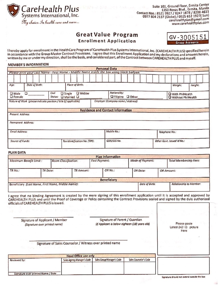 Carehealth Forms - Microfuse | PDF