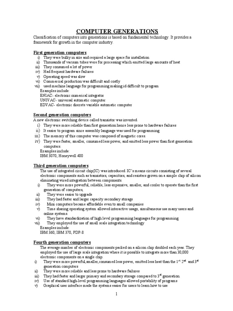 Computer Fundamental Notes | PDF | Printer (Computing) | Operating System