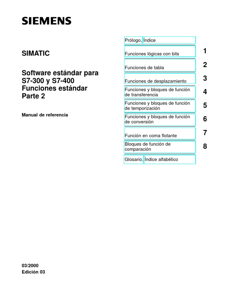 STEP 7 - Funciones de Sistema y Funciones Estándar para El TI-S7-Converter | PDF | Puntero ...