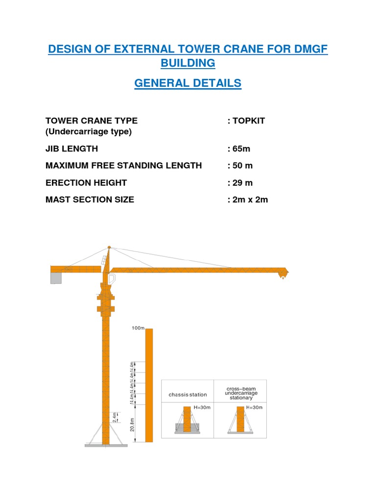 DMGF Tower Crane Design | PDF