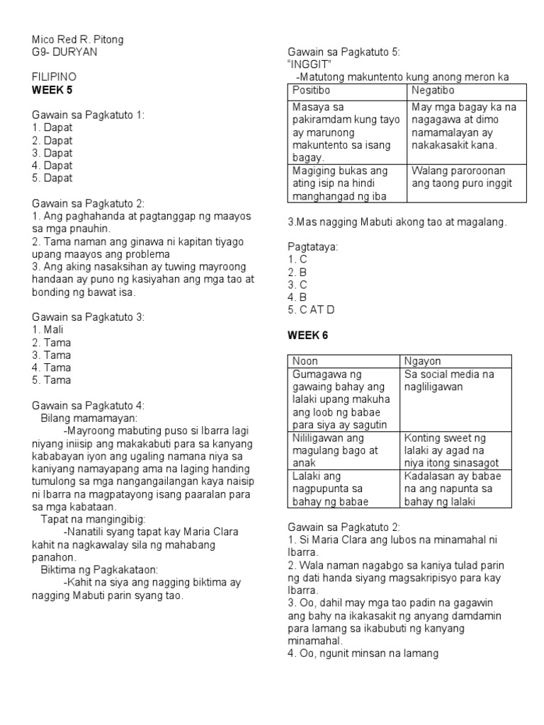 Filipino Module | PDF