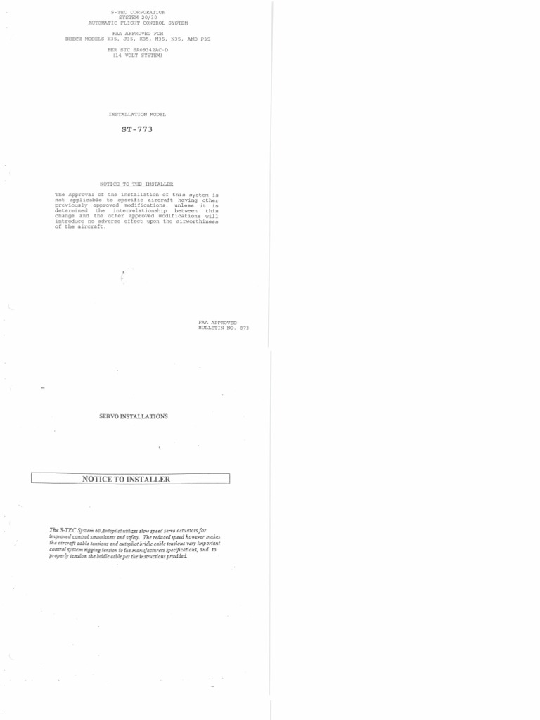 STec30 Install | PDF