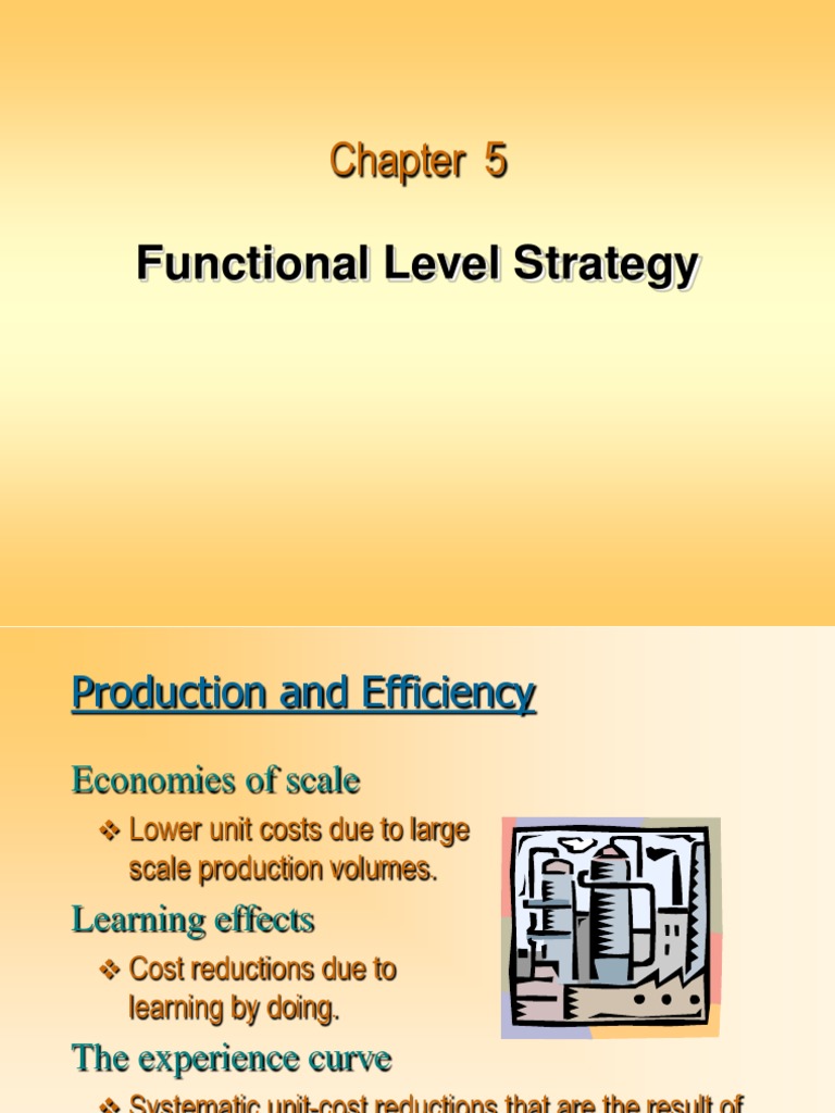 Functional Level Strategy Guide | PDF | Strategic Management | Innovation