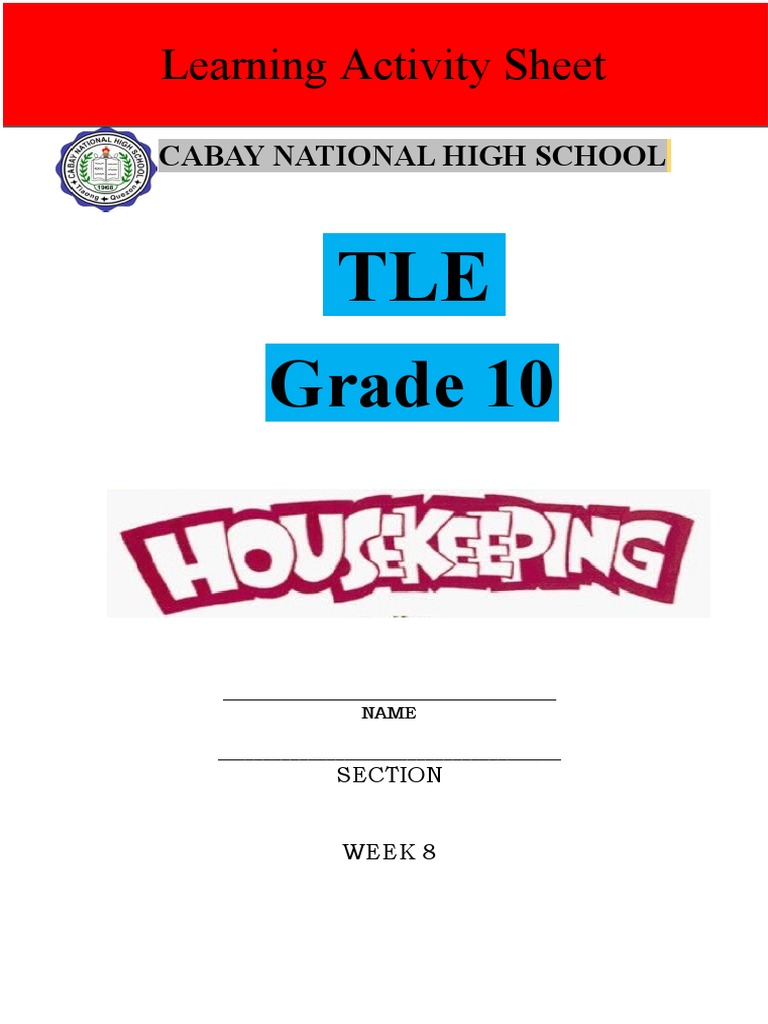 Learning Activity Sheet: Grade 10 | PDF | Bed | Bedding