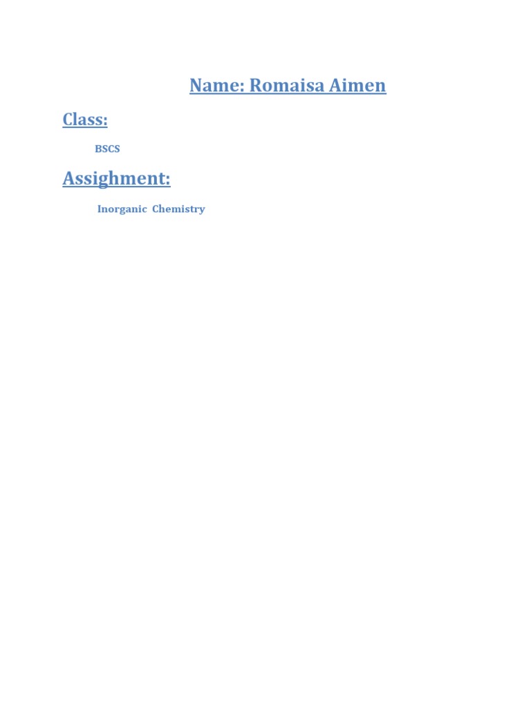 Name: Romaisa Aimen: Class | PDF