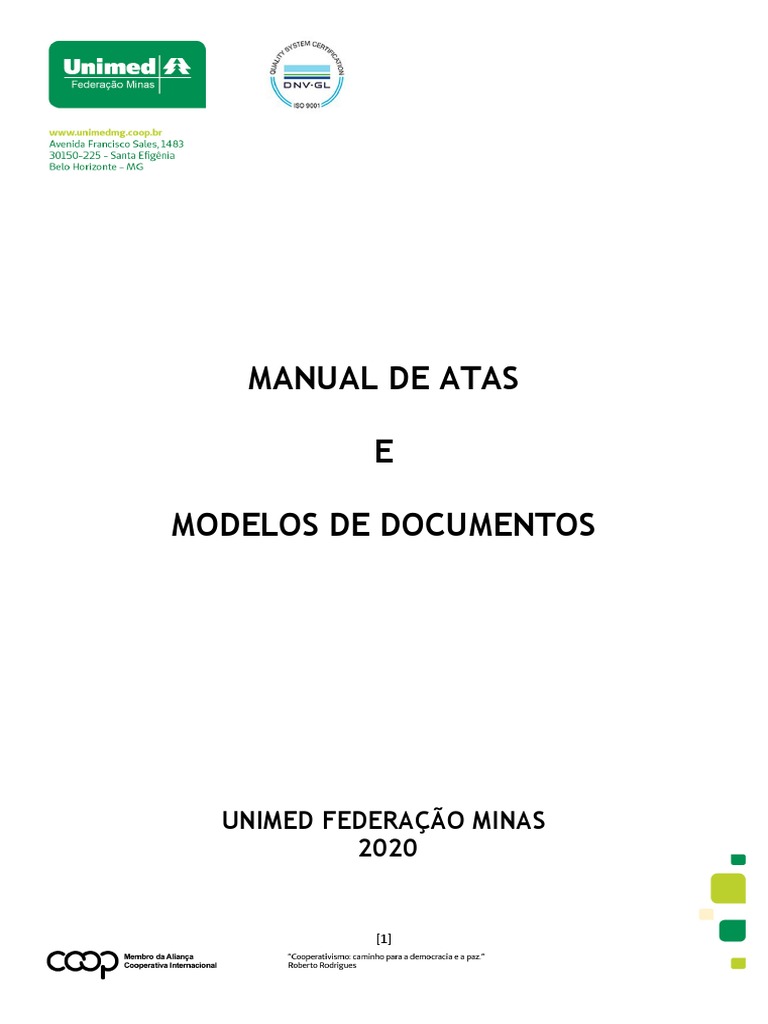 Manual de Atas e Modelos de Documentos 2020-28.02.2020 - 2 | PDF ...