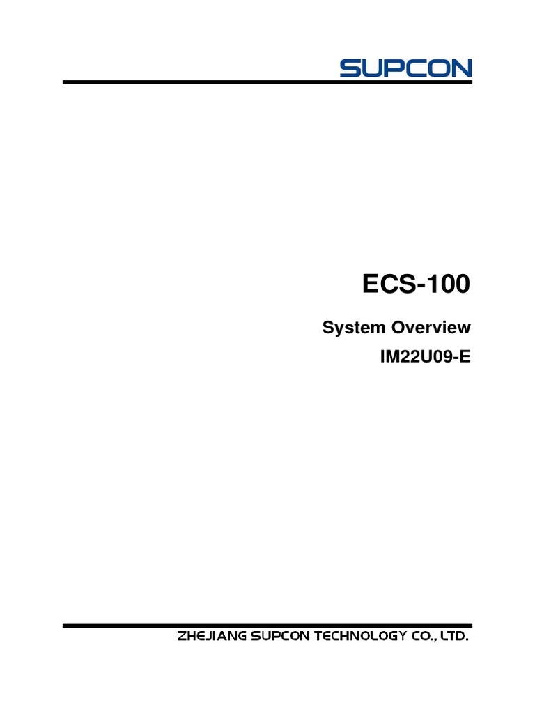 ECS-100 System Overview | PDF | Electromagnetic Compatibility ...