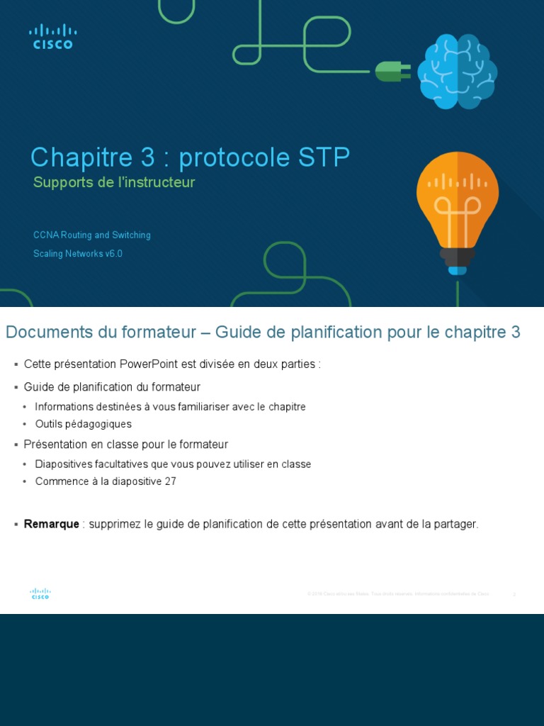 Chapitre 3: Protocole STP: Supports de L'instructeur | PDF | Protocoles ...