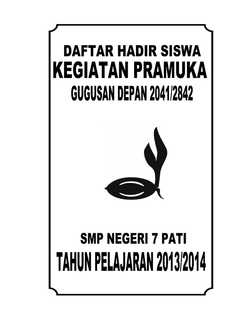 Cover Absensi Pramuka | PDF