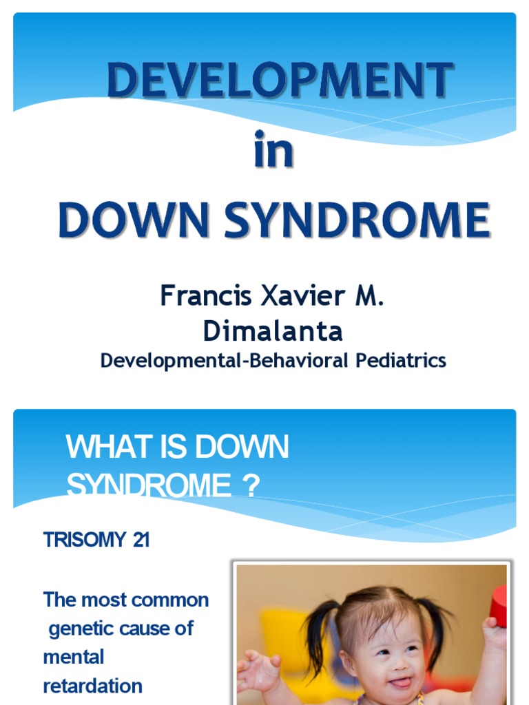 Development in Down Syndrome | PDF | Down Syndrome | Child Development