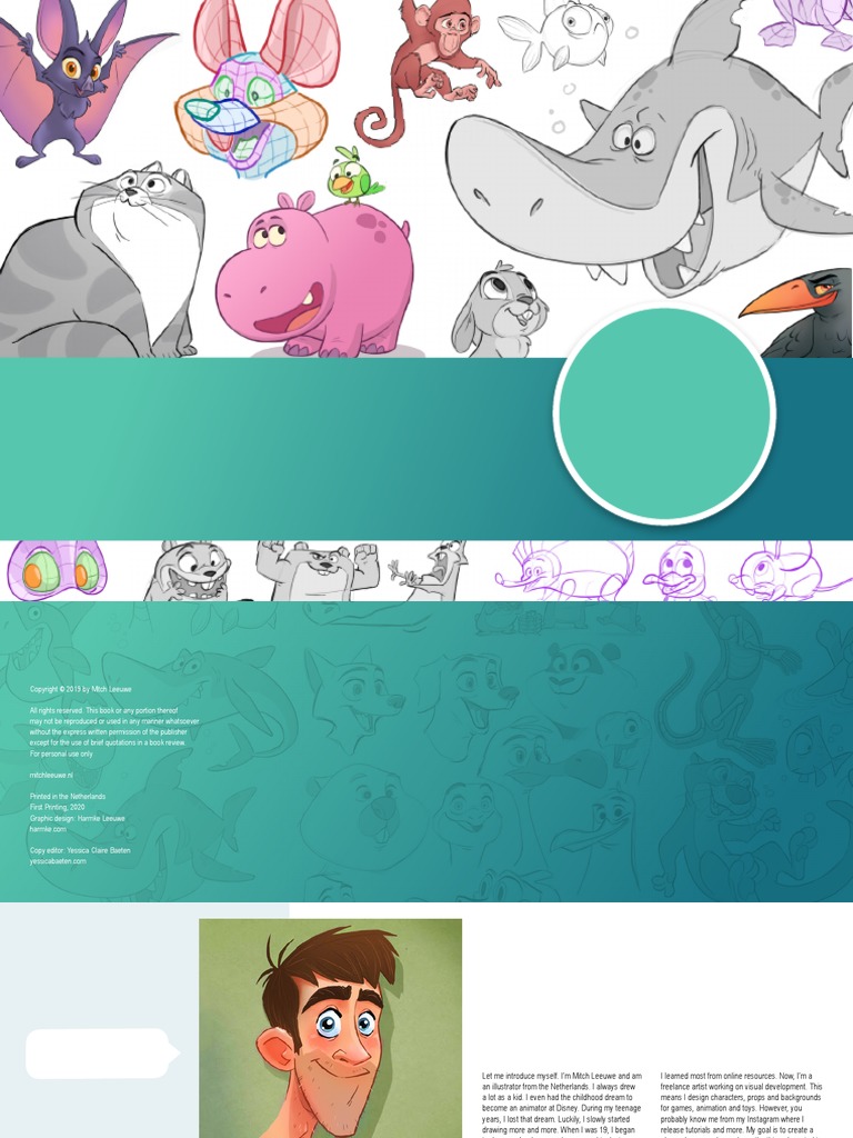 HOW TO Draw Animal Characters: by Mitch Leeuwe | PDF | Perspective ...
