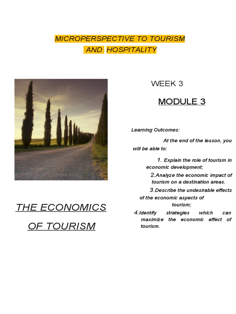 Maximizing Economic Impact of Tourism | PDF | Fiscal Multiplier | Tourism