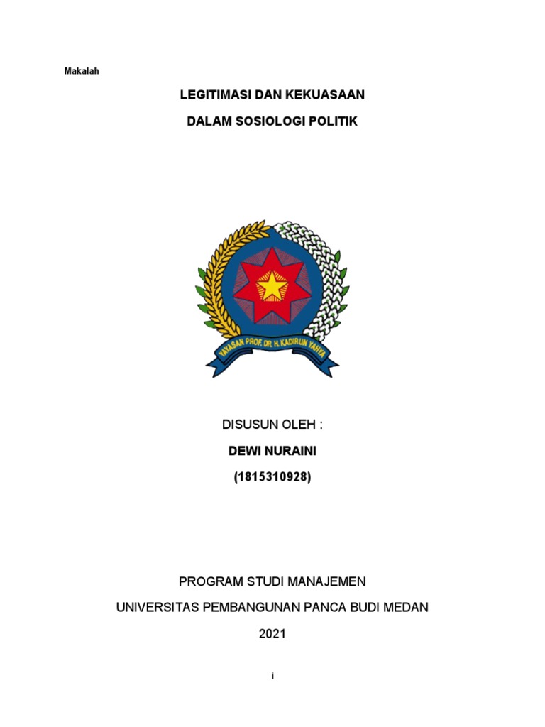 Dewi Nuraini 1815310928 Teori Legitimasi Kekuasaan | PDF | Politik ...