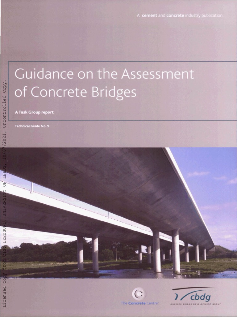 Guidance On The Assessment of Concrete Bridges | PDF | Reinforced ...
