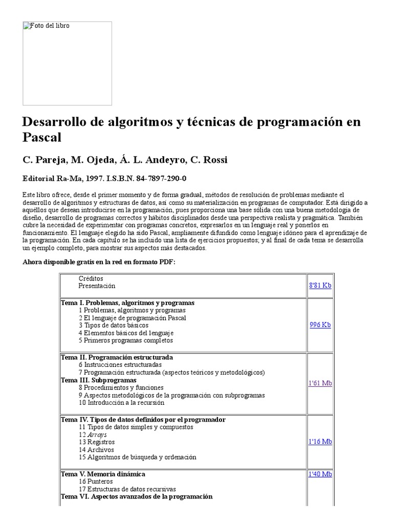 Programación en Pascal | PDF