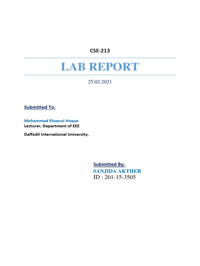 Lab Report | Download Free PDF | Rectifier | Diode