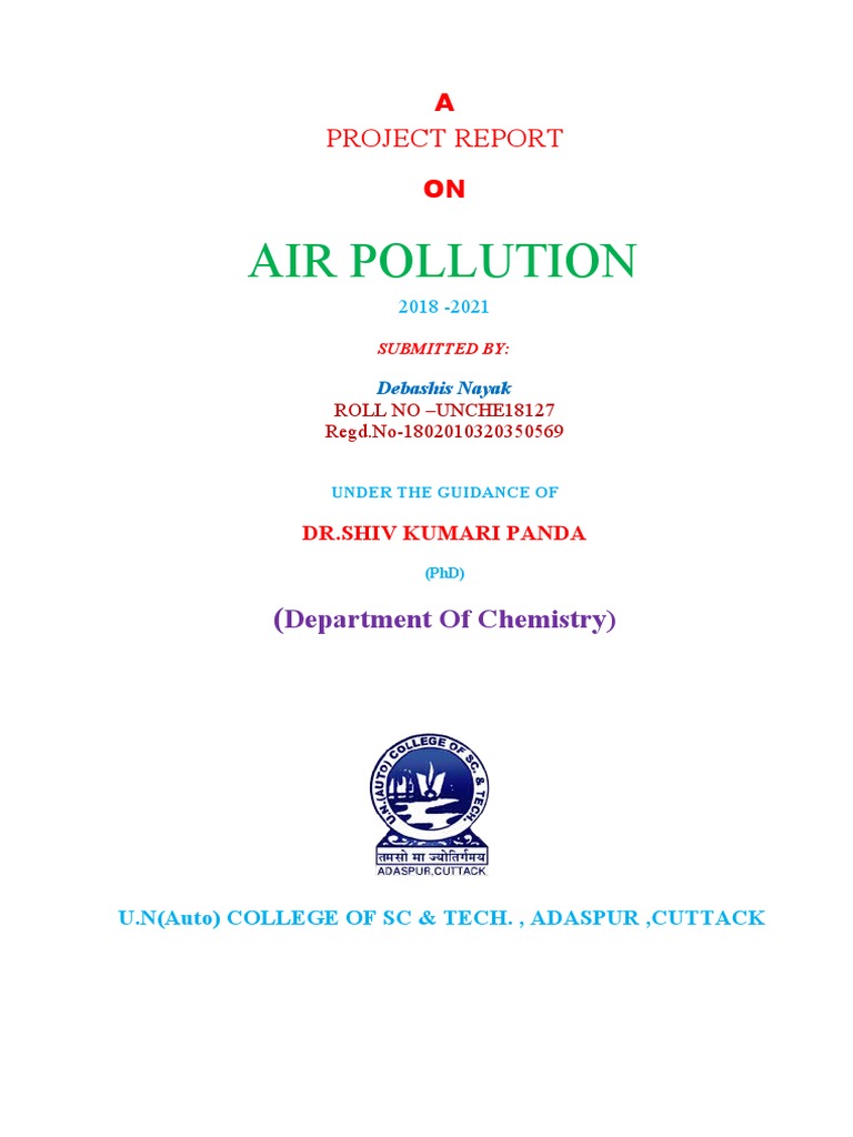 Air Pollution Study Report 2018-2021 | PDF | Air Pollution | Particulates