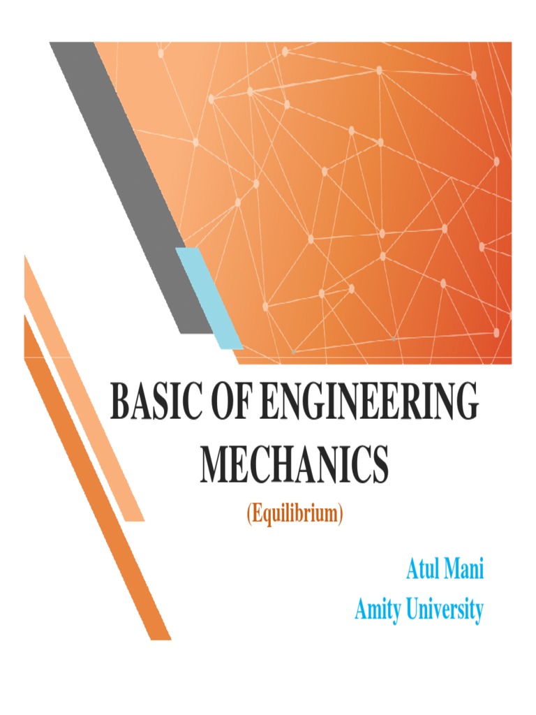 Equilibrium in Engineering Mechanics | PDF | Force | Beam (Structure)