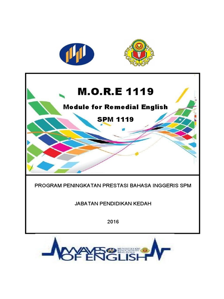 M.O.R.E 1119: Module For Remedial English SPM 1119 | PDF | Tobacco ...
