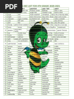 SPELLING BEE LIST - 4th GRADE | PDF