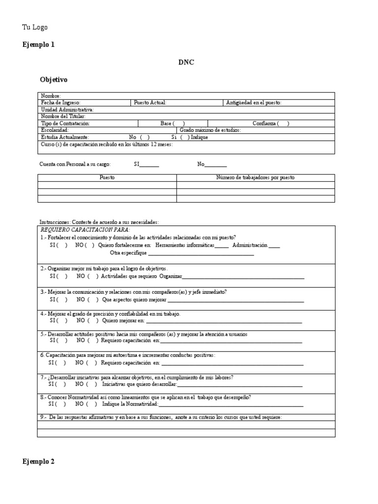 Ejemplos DNC | PDF | Calidad (comercial) | Toma de decisiones