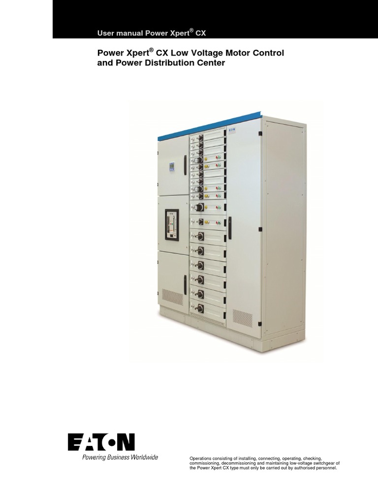 Power Xpert CX Low Voltage Motor Control and Power Distribution Center ...