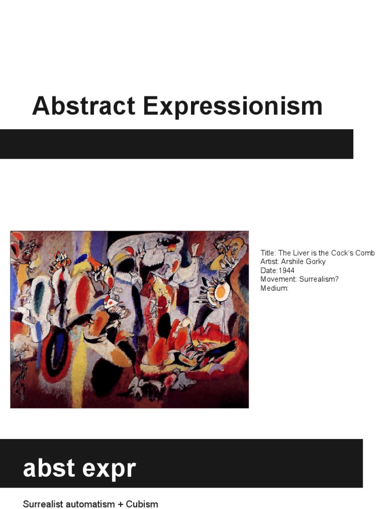Abstract Expressionism IDs AP Art History | PDF | Plastic Arts | Visual ...