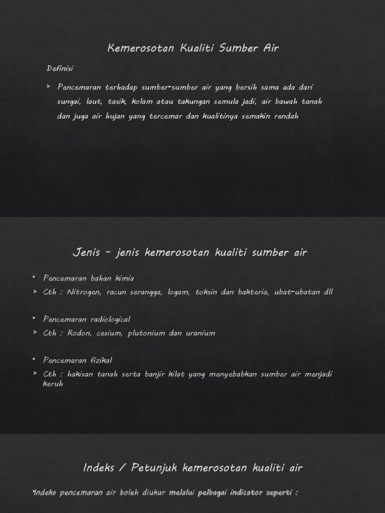 Kemerosotan Kualiti Sumber Air Pdf 