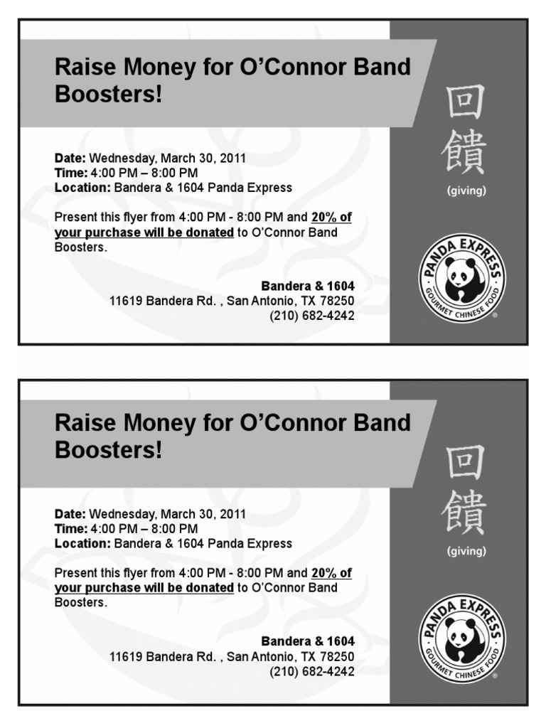 Panda Express Flyer | PDF