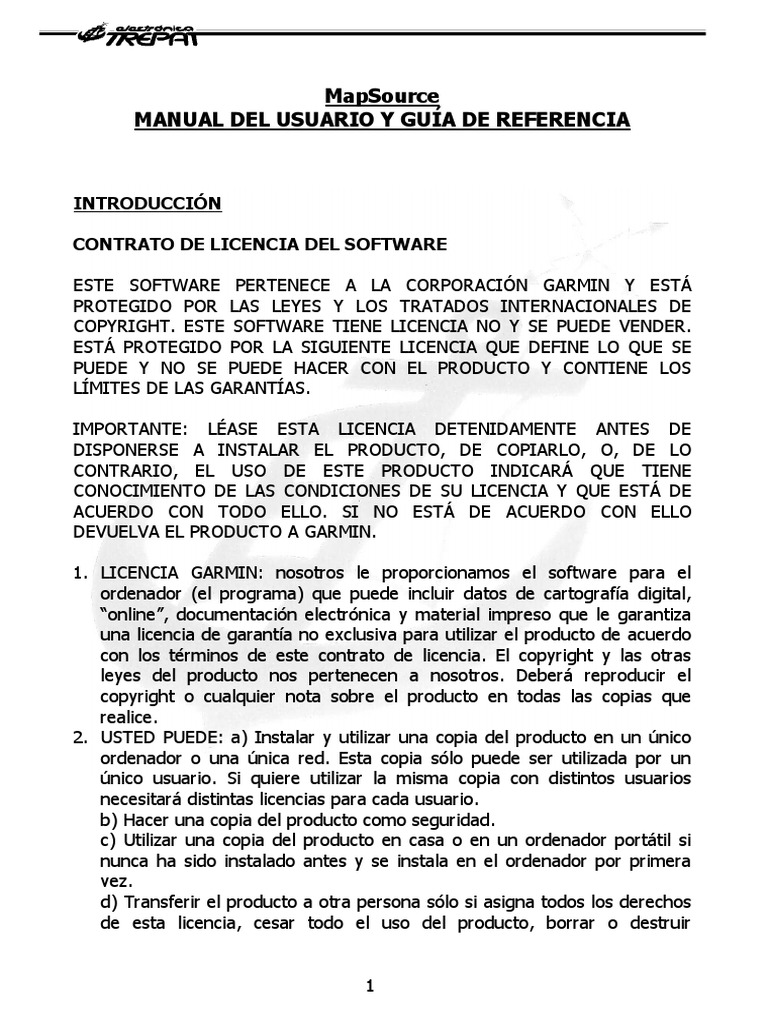 Manual Mapsource | PDF | Mapa | Sistema de Posicionamiento Global
