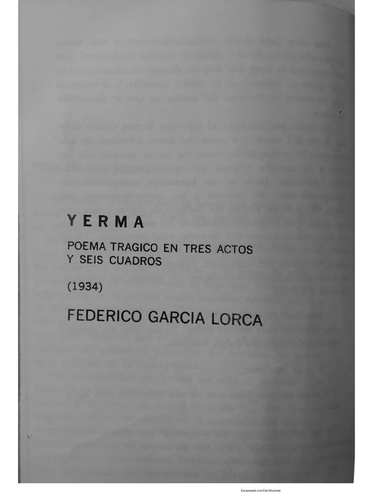 Yerma | PDF