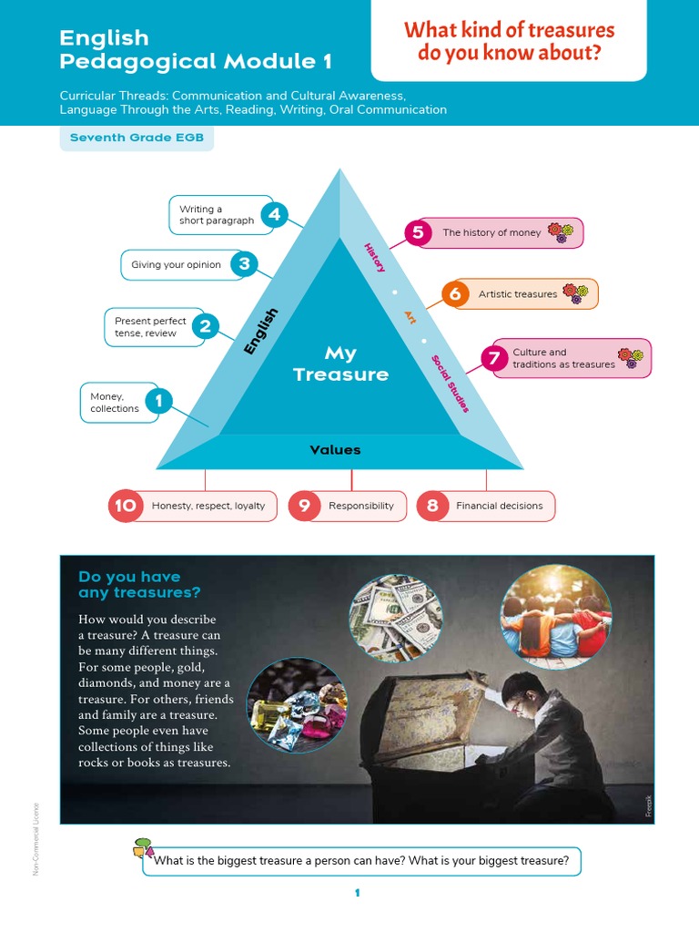 English Pedagogical Module 1: My Treasure | PDF | Black Friday ...