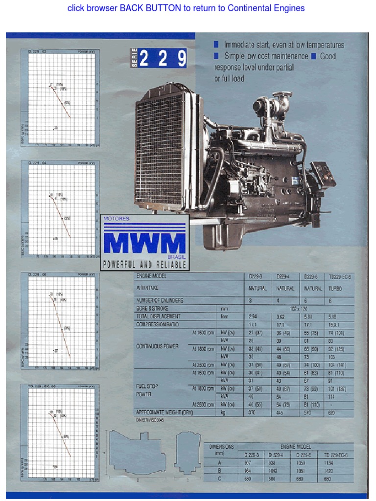 Click Back to Continental Engines | PDF