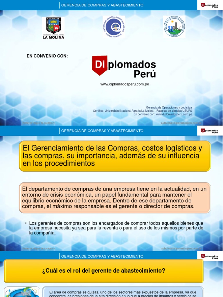 Sesion 3 - Gerencia Compras y Abastecimiento Diploo | PDF | Empresas ...