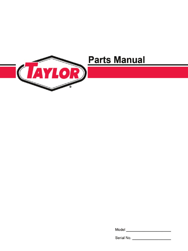MANUAL DE PARTES MONTACARGAS 360L TAYLOR Serial No. 37946 | PDF ...