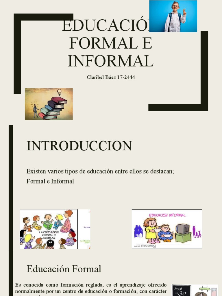 Educación Formal e Informal Expo | PDF