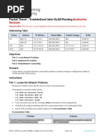 4.4.9 Packet Tracer - Troubleshoot Inter-VLAN Routing - Physical Mode - ILM | PDF | Computer ...
