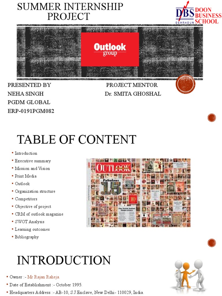 Summer Internship Project | PDF | Magazines | Publishing