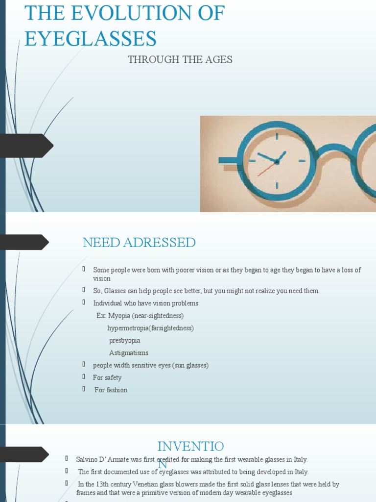 The Evolution of Eyeglasses | PDF | Glasses | Optics