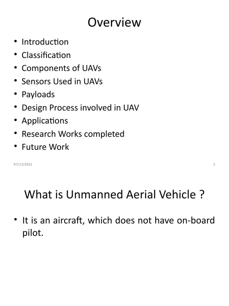 Uav Introduction 1 | PDF | Computers | Technology & Engineering