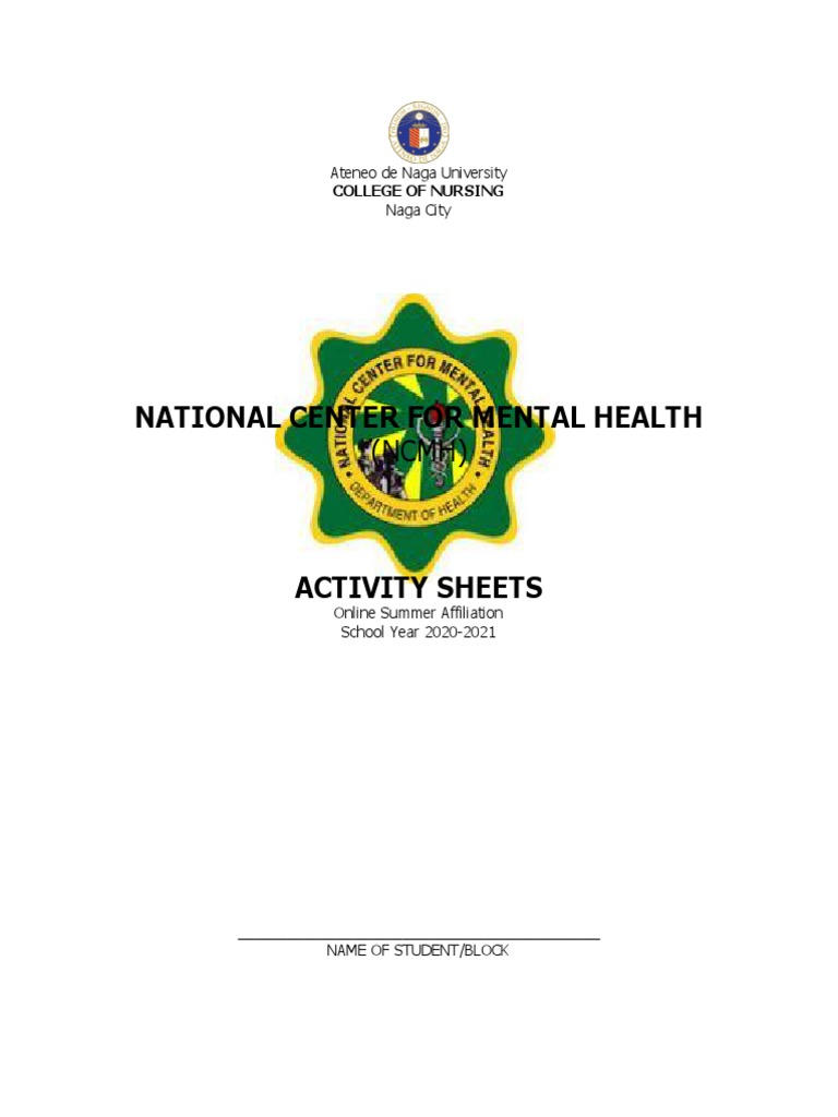 National Center For Mental Health: (NCMH) | PDF | Psychiatric And ...