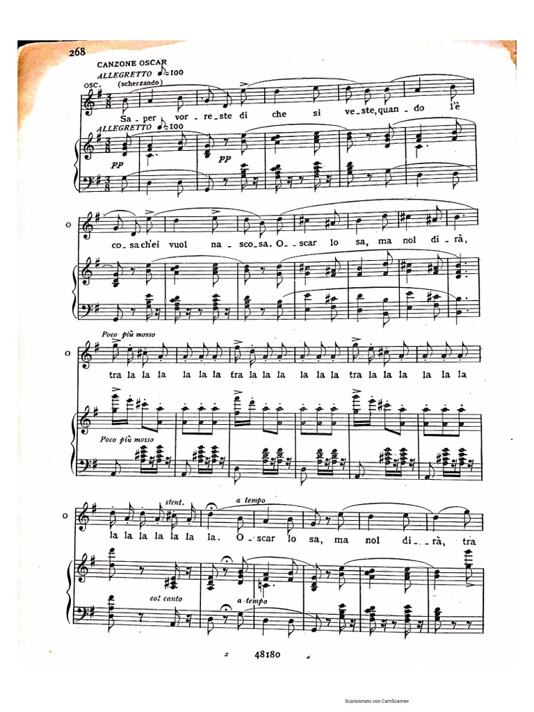 Saper Vorreste-Verdi | PDF