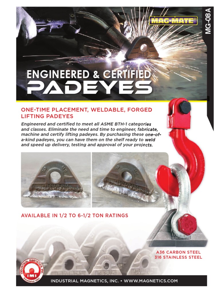 Padeyes: Engineered & Certified | PDF | Welding | Construction