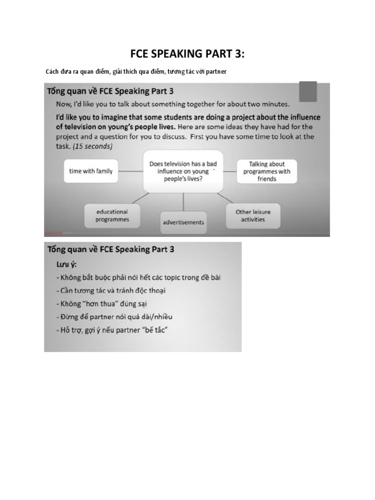 Fce Speaking Part 3 Strategy | PDF