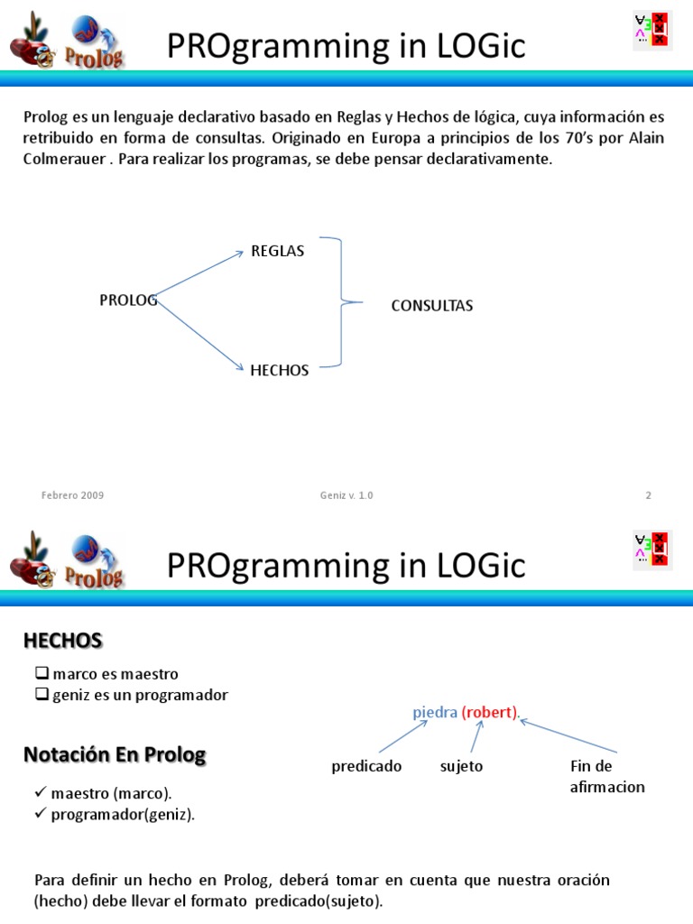 Comandos Prolog Hechos y Reglas | PDF | Ciencias de la Computación ...