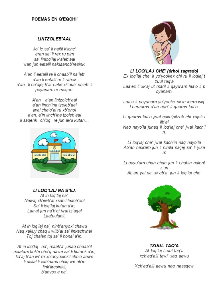 5 Poemas en Qeqchi | PDF